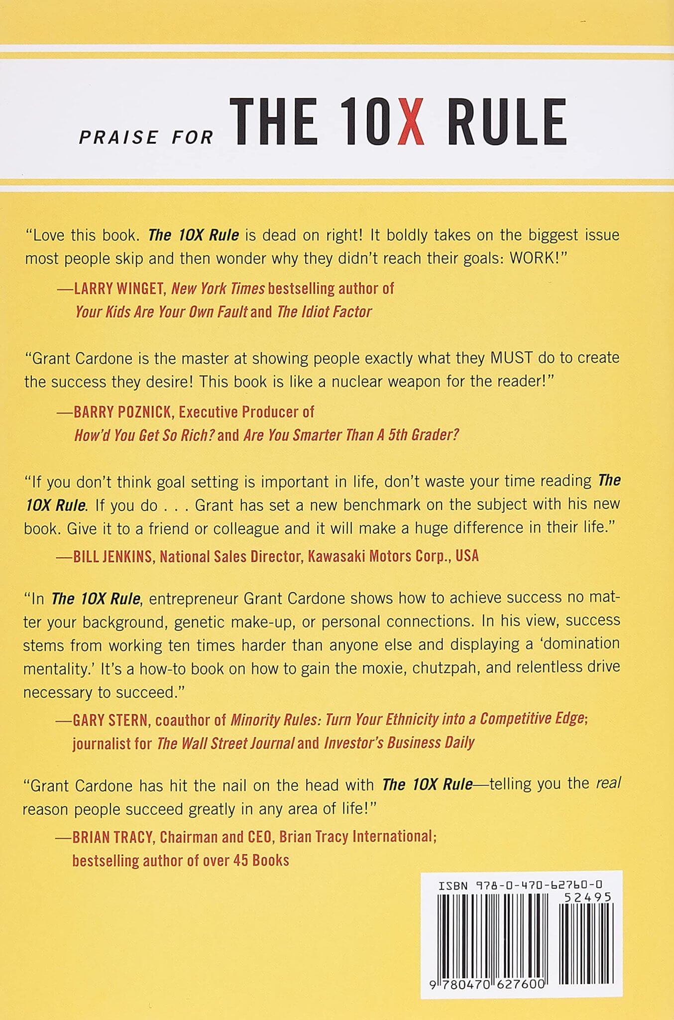 The 10X Rule by Grant Cardone (Hardcover) - bargainbooks.lk