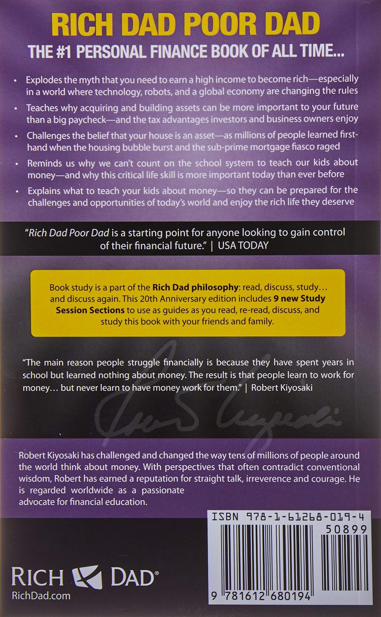 Rich Dad Poor Dad by Robert Kiyosaki - bargainbooks.lk