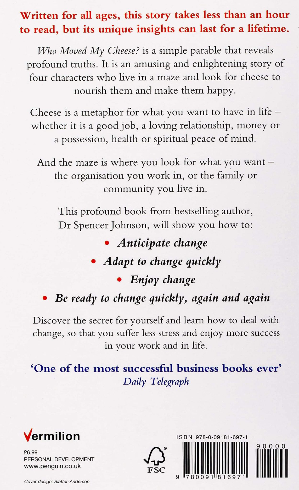 Who Moved My Cheese? by Dr.Spencer Johnson - bargainbooks.lk